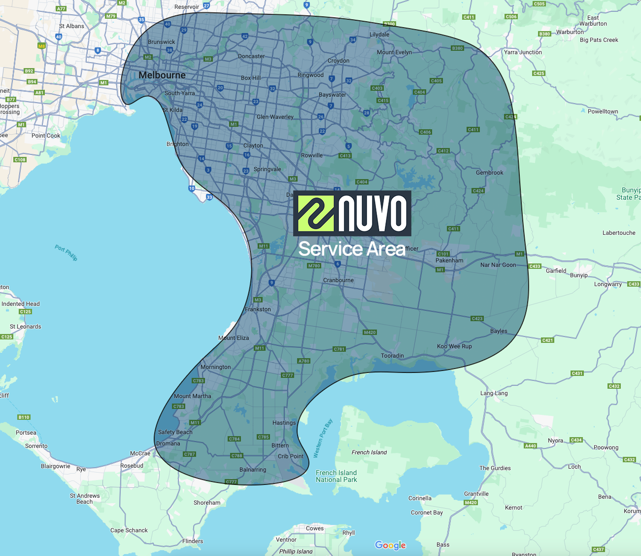 Service Areas - Nuvo Plumbing